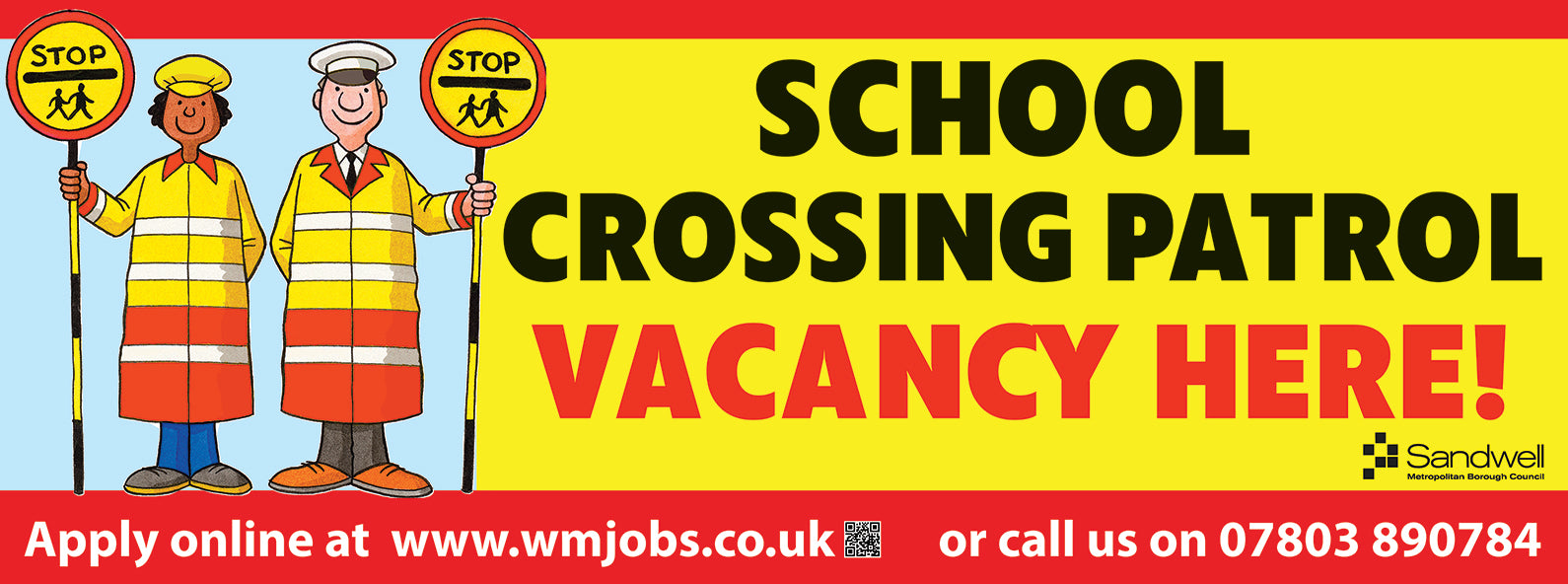 School Crossing Patrol vacancy banners — Room9media