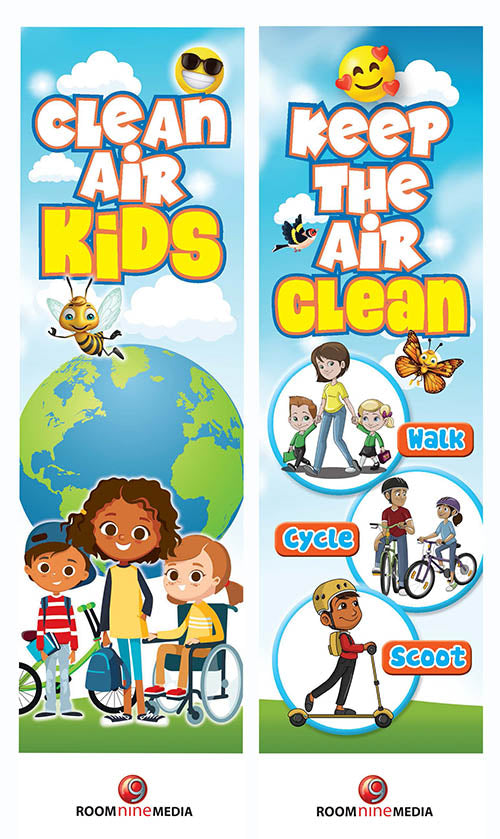 Clean Air Kids Bookmark — Room9media